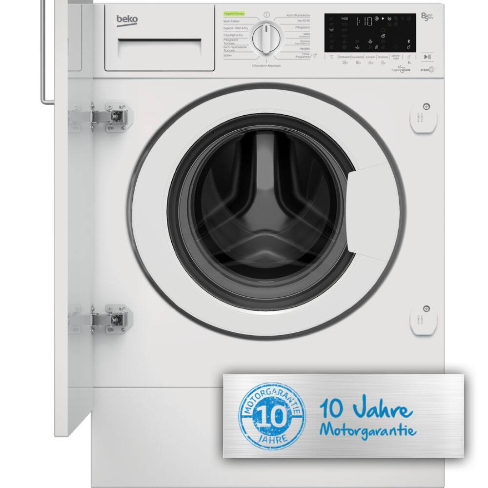 Masina De Spalat Rufe Incorporabila Cu Uscator Beko WDWI85141, 8/5 Kg, 1400 Rpm, Alb - eMAG.ro