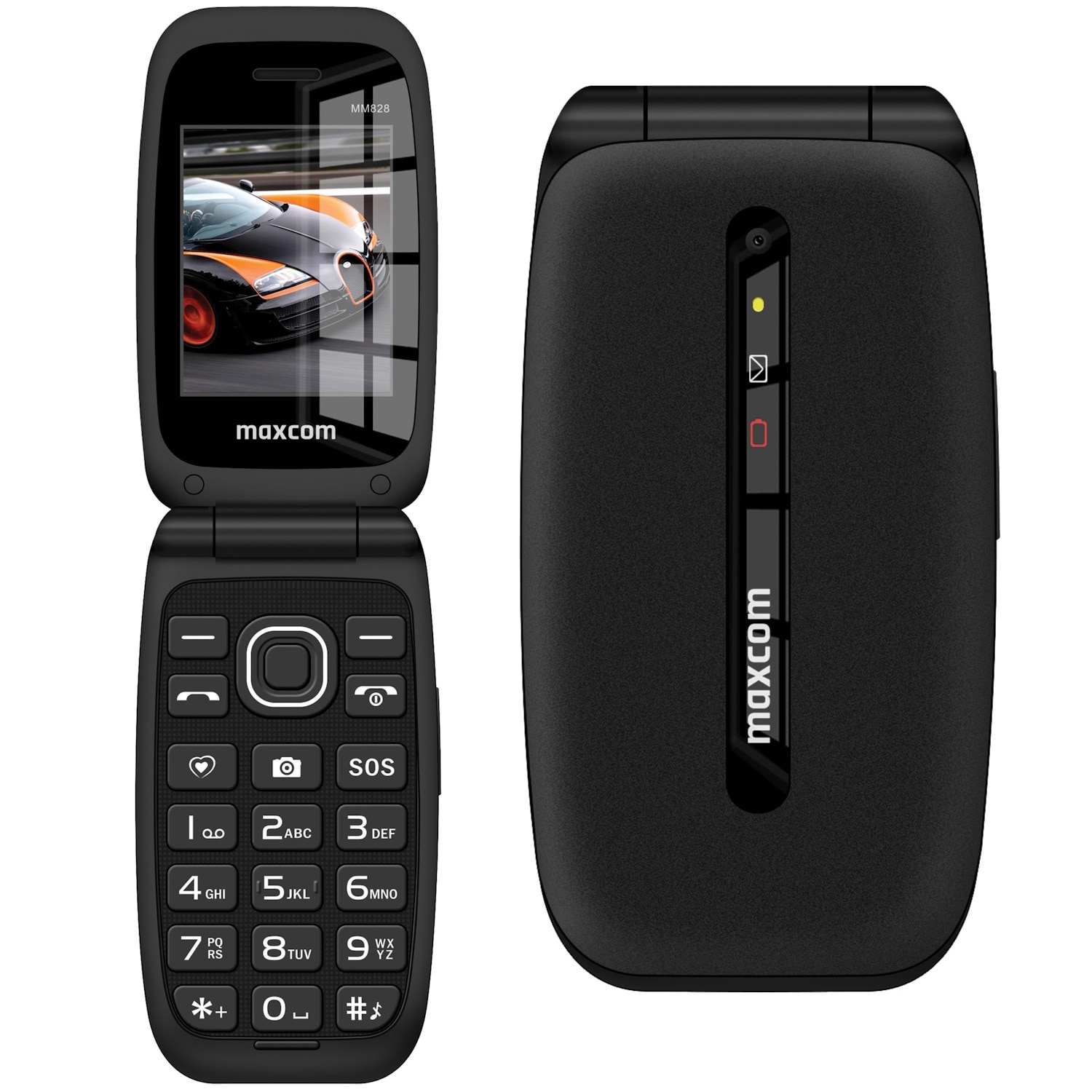 Мобилен телефон Maxcom MM828 4G, Dual SIM, Black - eMAG.bg