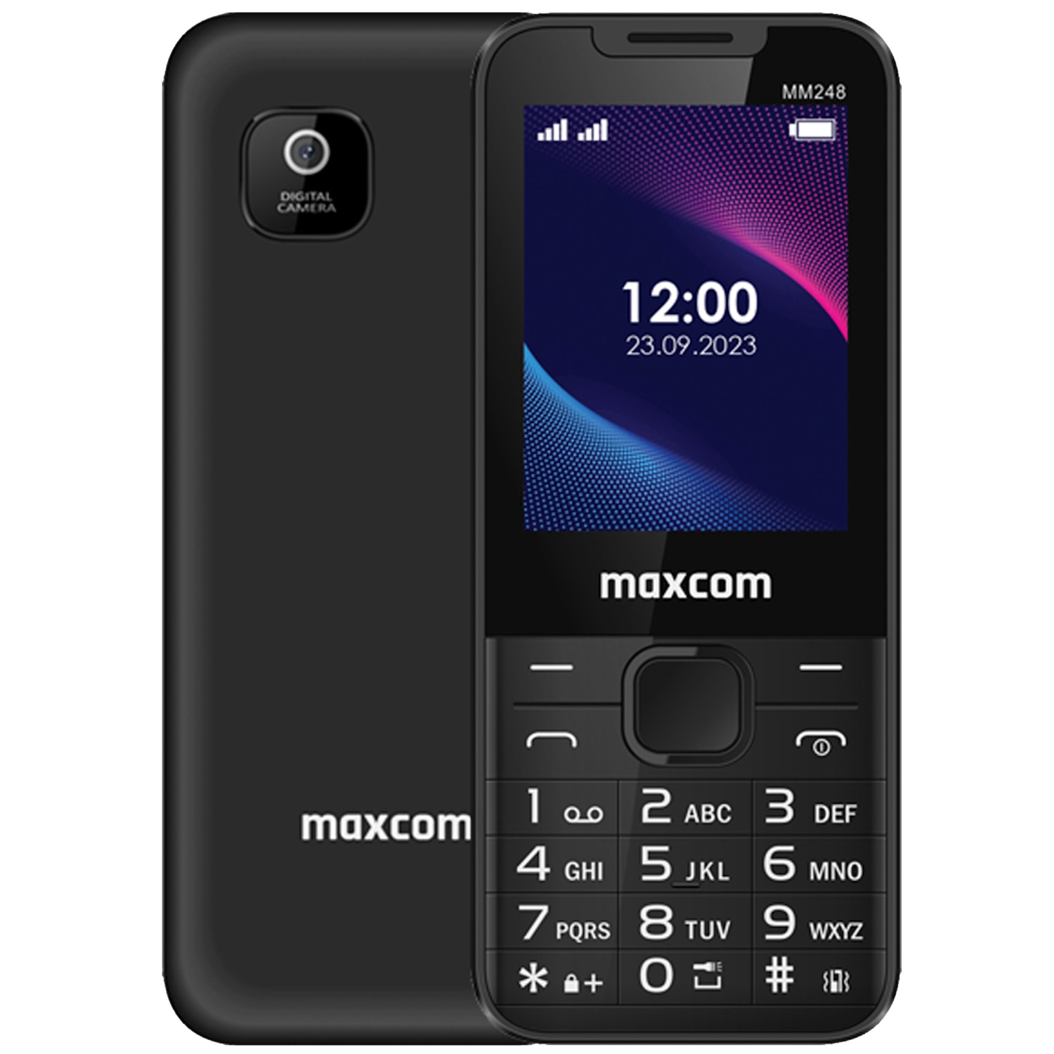 Мобилен телефон Maxcom MM248, 4G, Black - eMAG.bg