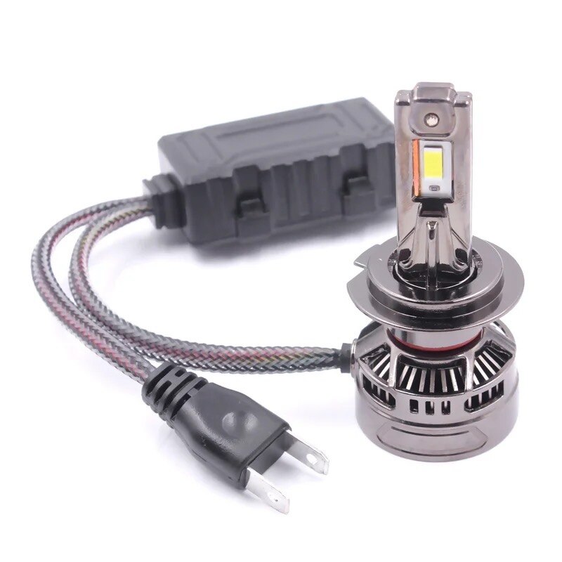 Set de 2 becuri conversie hid-led, H7, 150W, 16.000 lm, Canbus, Miez ...