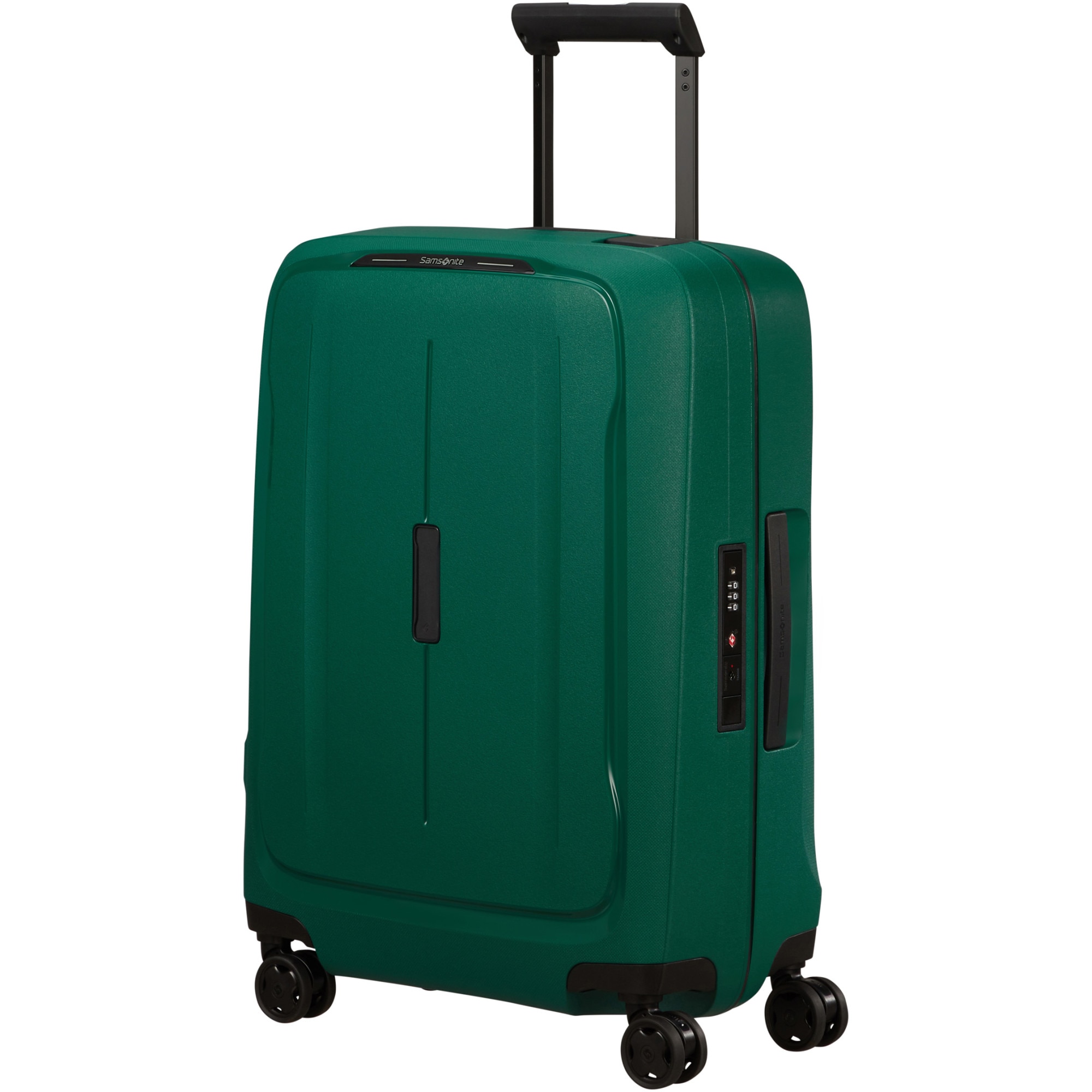 Troler cabina Samsonite Essens Spinner, 55x40x20 cm, 39 litri, verde ...
