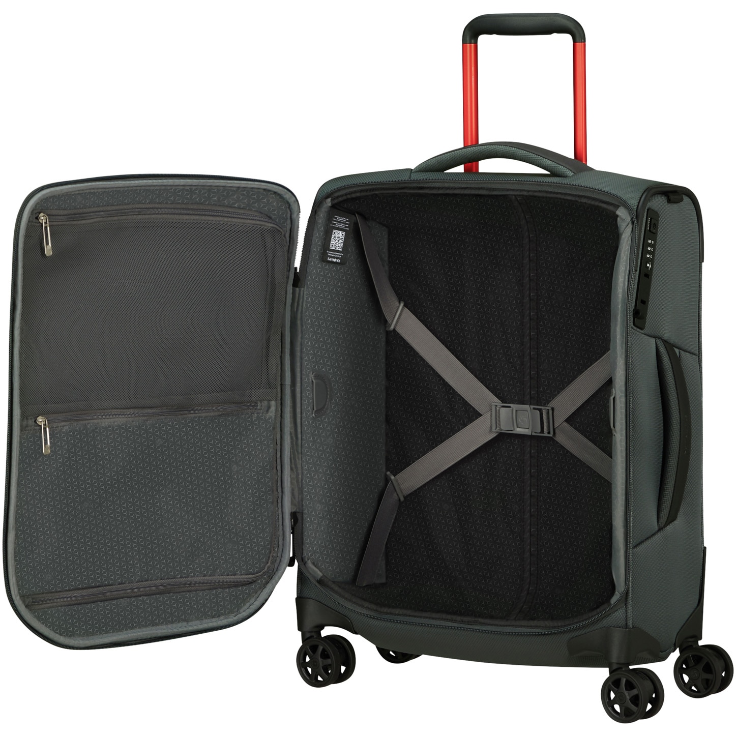 Troler Samsonite Respark Spinner, 55x40x20 cm, 43 litri, negru - eMAG.ro