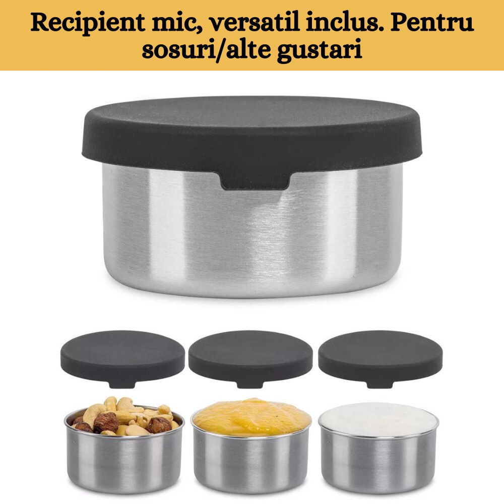 Caserola pranz Silberthal, recipient sosuri inclus, separator detasabil ...