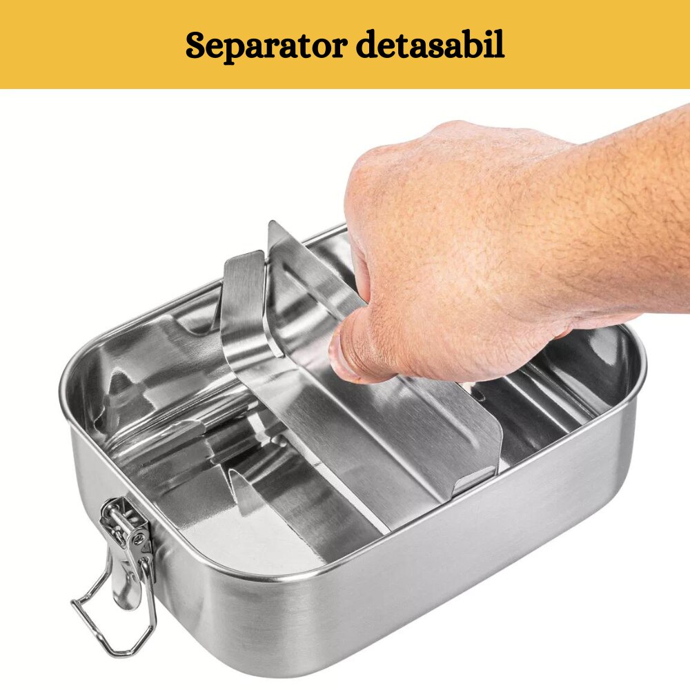 Caserola pranz Silberthal, recipient sosuri inclus, separator detasabil ...