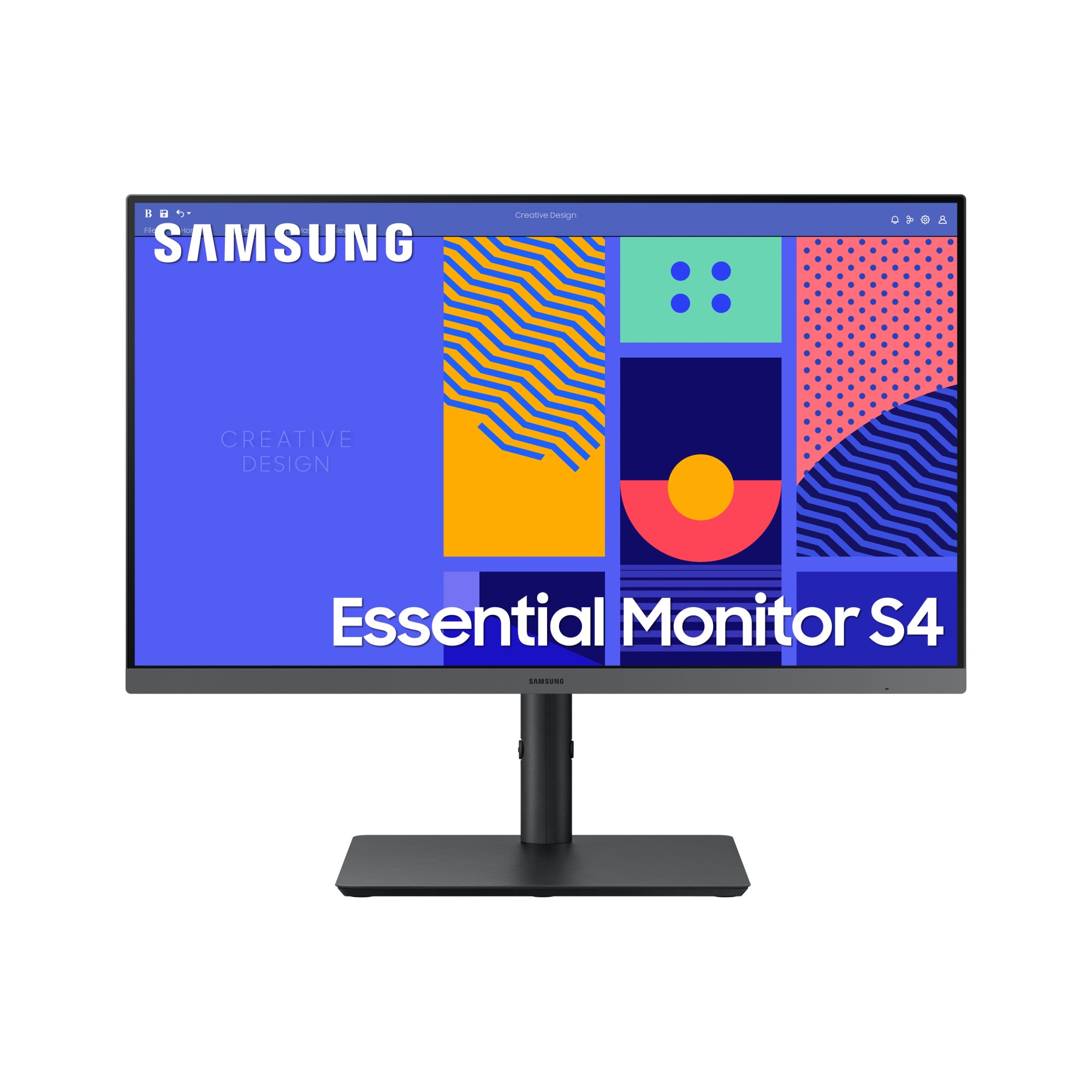 Monitor Samsung Essential S4 S43GC, Full HD, 24", negru - eMAG.ro