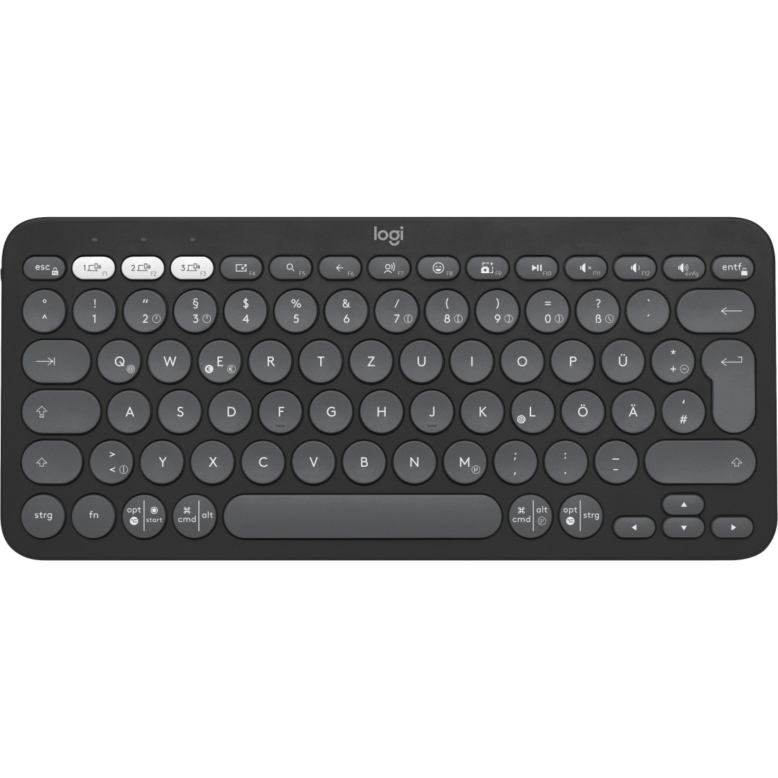 Tastatura Logitech Pebble Keys 2 K380s, Mini, Wireless + Bluetooth ...