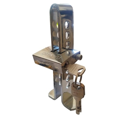 Sistem antifurt pentru pedale auto, ajustabil, inox, 8 orificii ...