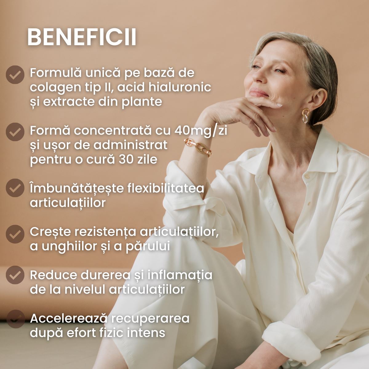 Colagen tip 2 pentru articulatii, oase, piele si par Colagenus, Faunus ...