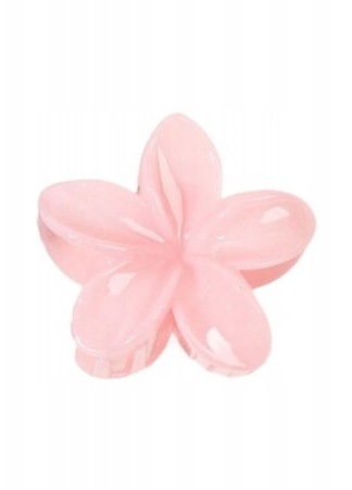 Clema de par tip floare, ECARLA, roz, 7.5x8 cm - eMAG.ro