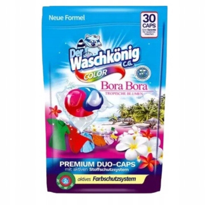 Capsule pentru masina de spalat rufe, Der Waschkonig, Bora-Bora Color ...