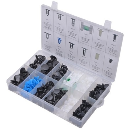 Set 308 clipsuri pentru elemente caroserie auto SW-Stahl, din plastic ...