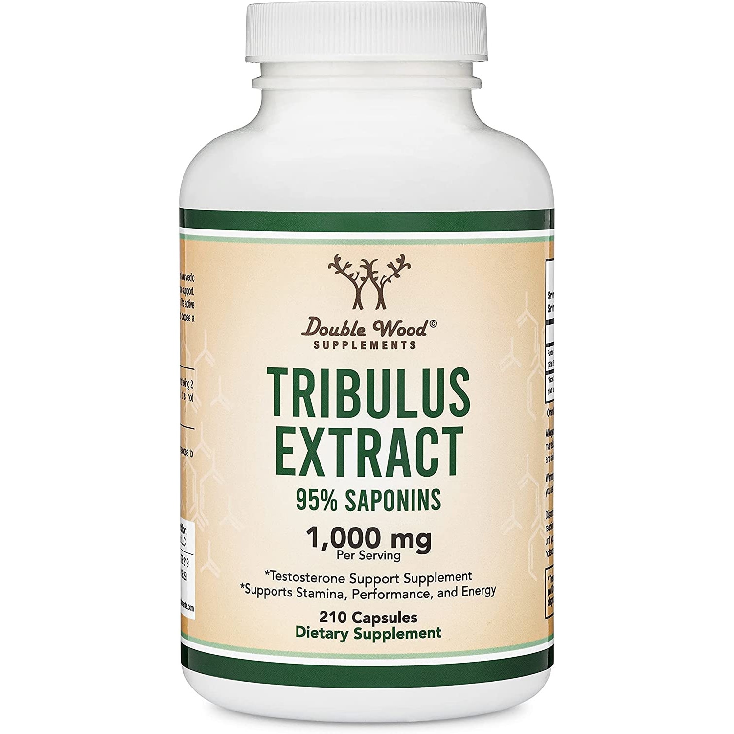 Supliment Tribulus Terrestris, Double Wood, 1000 mg, 210 capsule - eMAG.ro