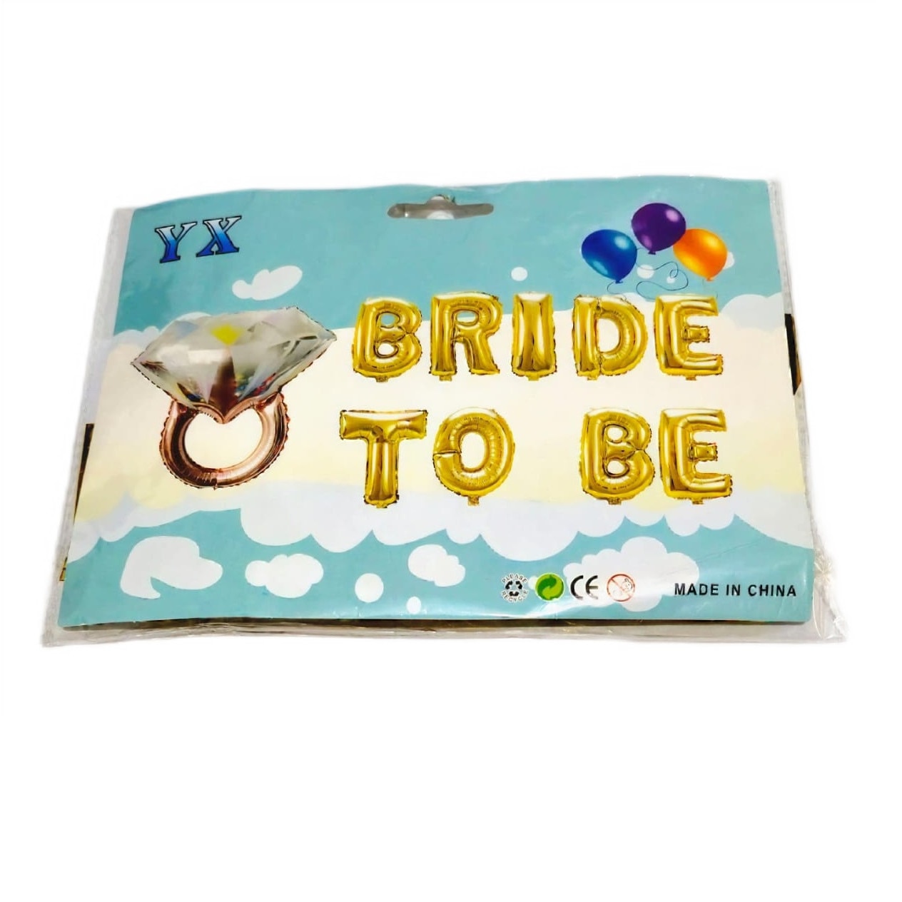 Set 10 baloane petrecerea burlacitelor, Bride to be, inel, auriu - eMAG.ro