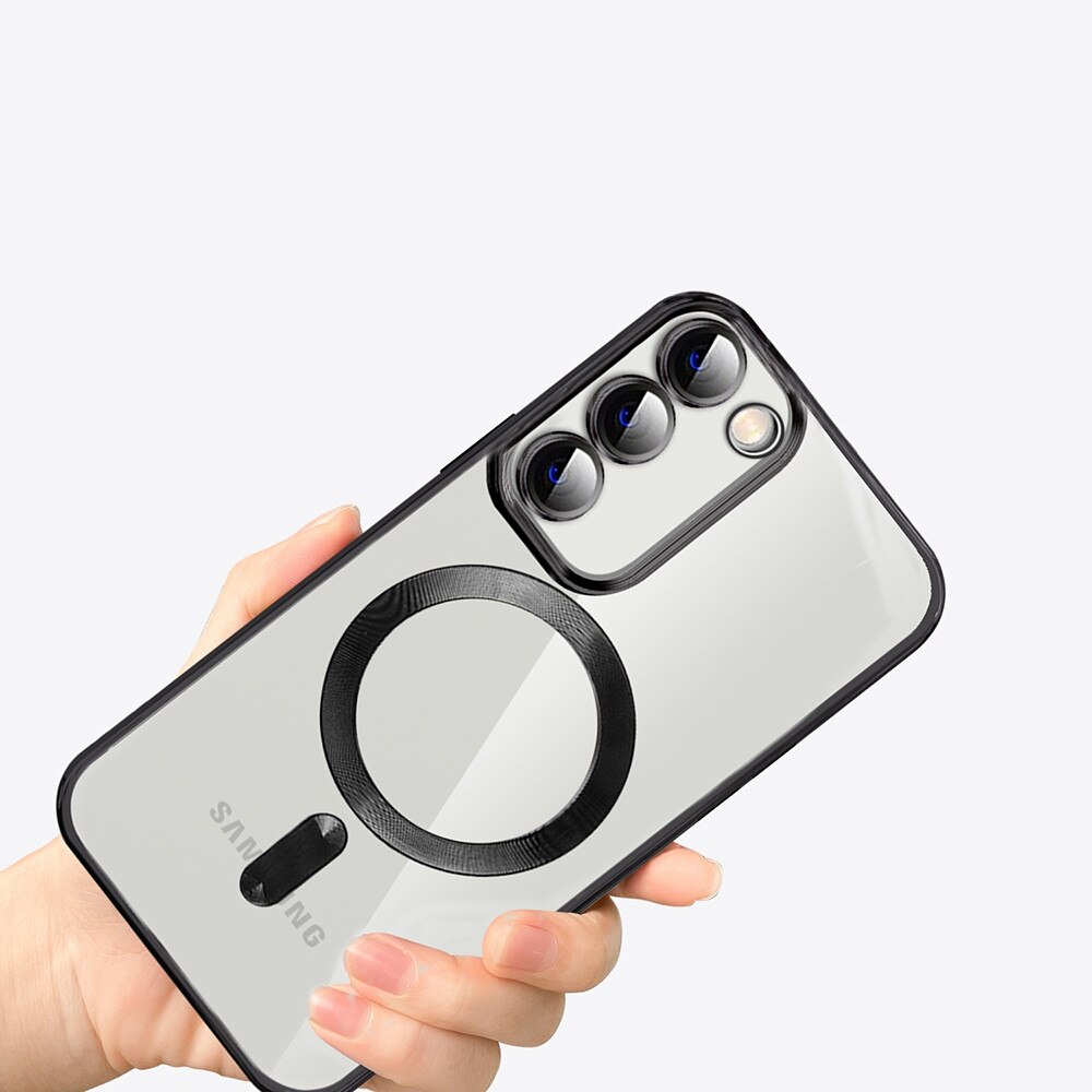 Кейс за Samsung Galaxy S23 FE - Techsuit Luxury Crystal MagSafe - черен ...