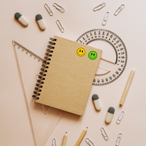 Autocolante motivationale cu fata zambitoare 140 buc zambind colorat ...