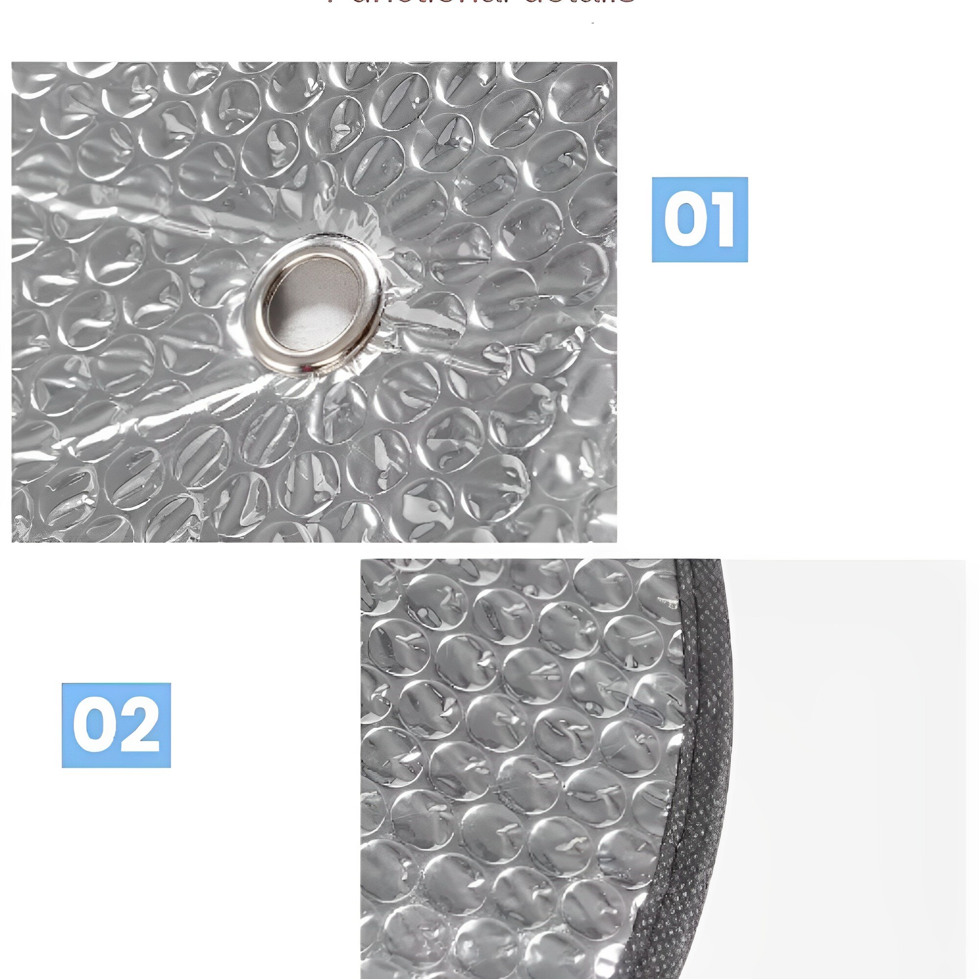 Parasolar parbriz auto Alimar cu folie de aluminiu si efect de reflexie ...