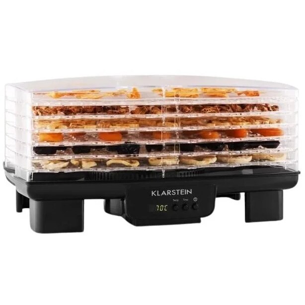 Aparat de deshidratat si uscat fructe, legume, ciuperci KLARSTEIN, 550W ...
