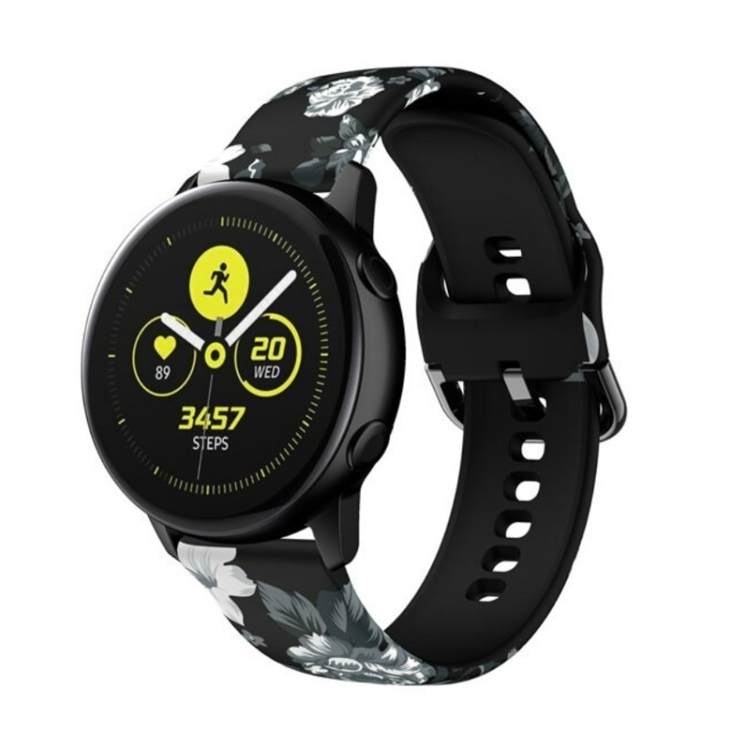Curea silicon compatibila cu Huawei Watch GT4 41mm, Garmin Venu 2S / 3S ...