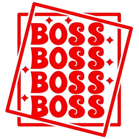Sticker Exterior pentru patronii care au afaceri de succes, Vinyl Rosu ...
