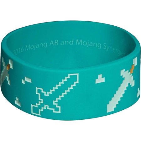 Bratara Silicon Minecraft - Explorer - 18 cm - eMAG.ro