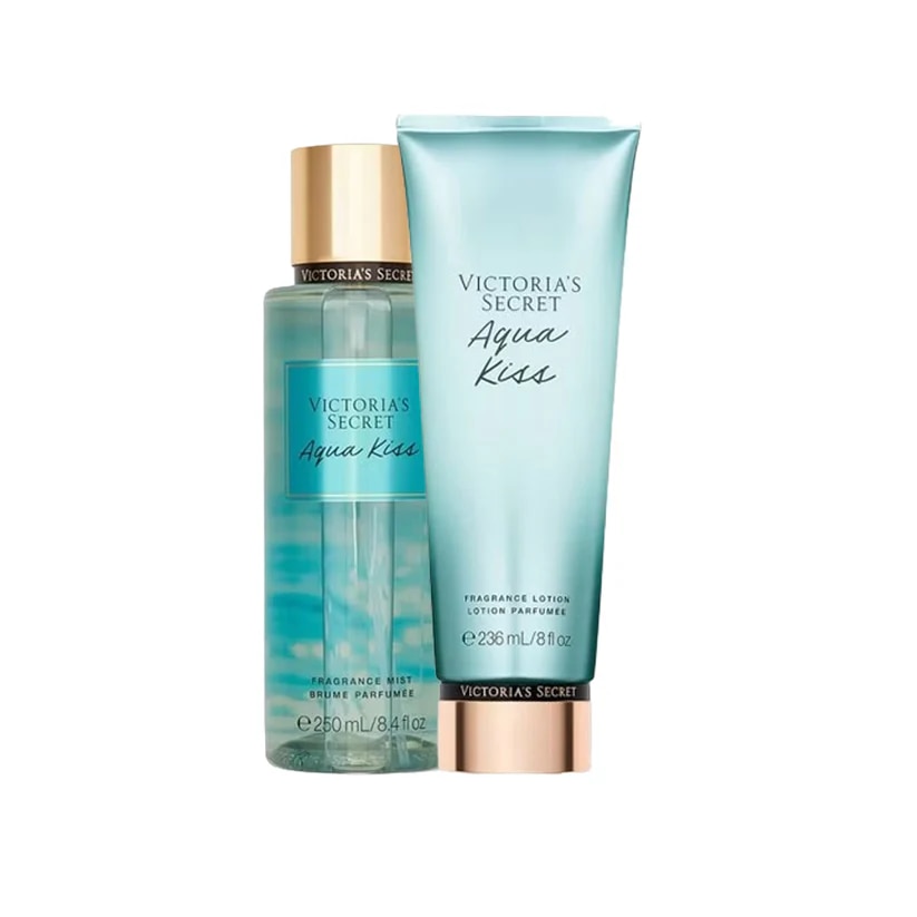Set Spray + Lotiune, Victoria's Secret, Aqua Kiss, 250ml + 236ml - eMAG.ro