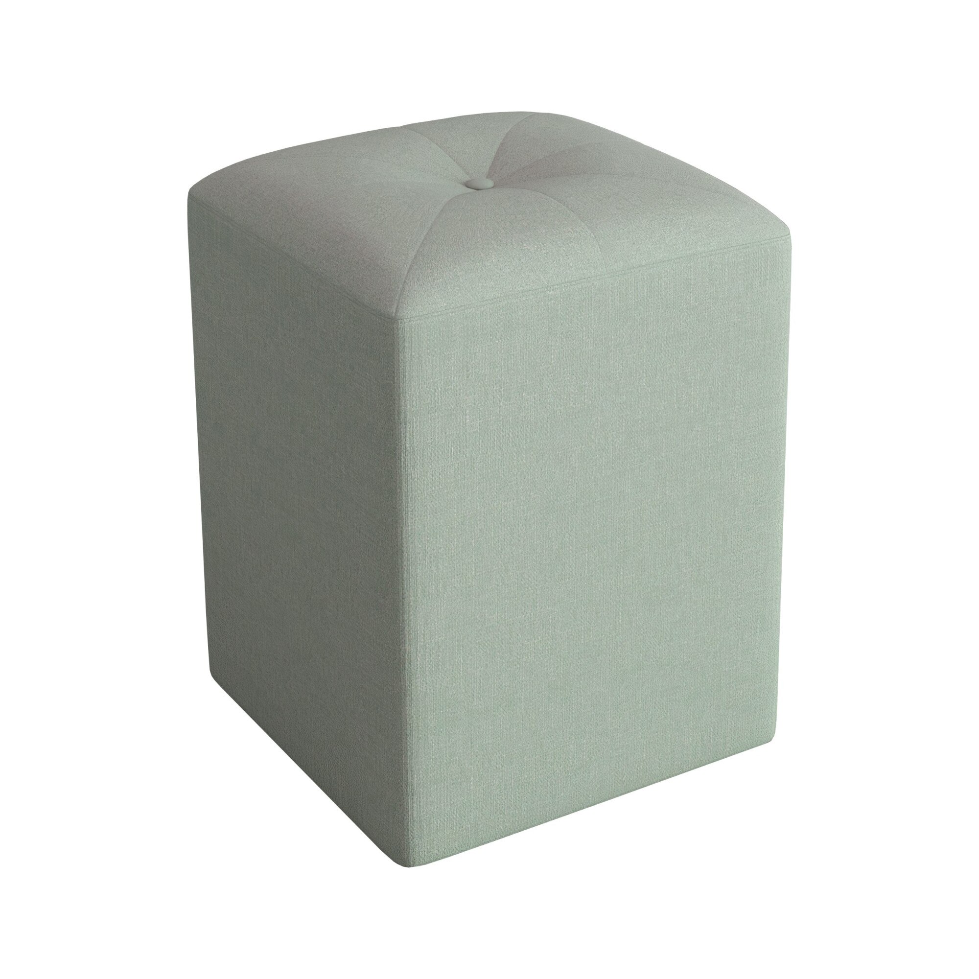 Taburet Tapitat haaus Talin, Gri, Stofa, L 35 x l 35 x H 45 cm - eMAG.ro