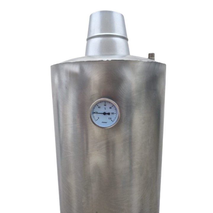 Boiler cazan baie pe lemne, tabla de inox, 3 bari, 90 L - eMAG.ro