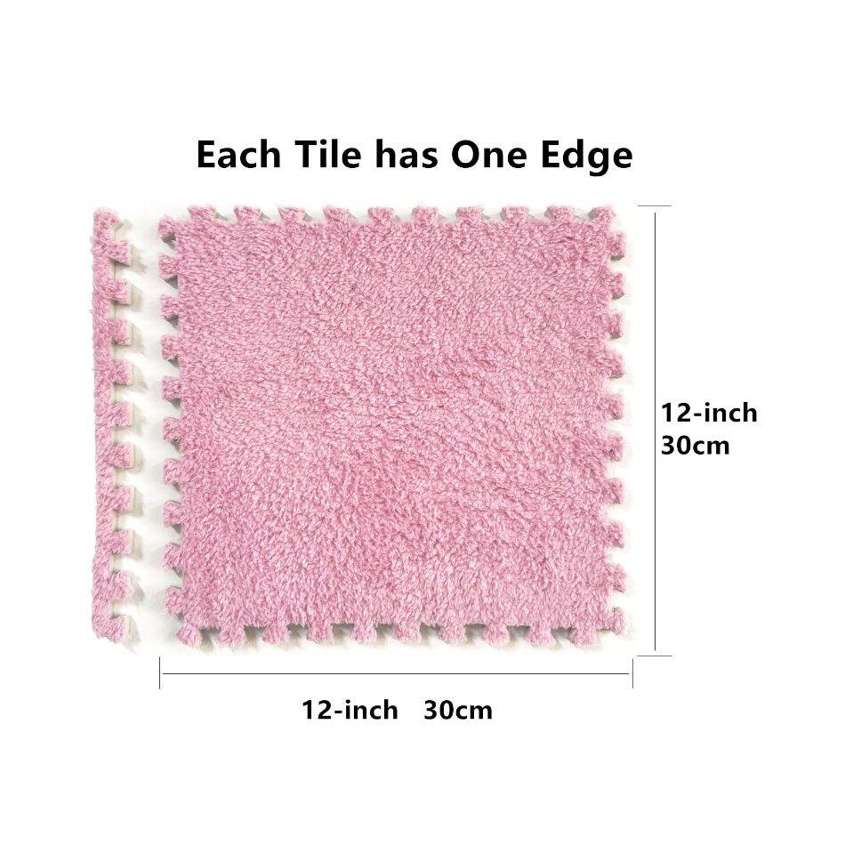 Mocheta Pufoasa, AT PERFORMANCE®, Tip Covor Puzzle, cu Spuma 30×30 cm ...