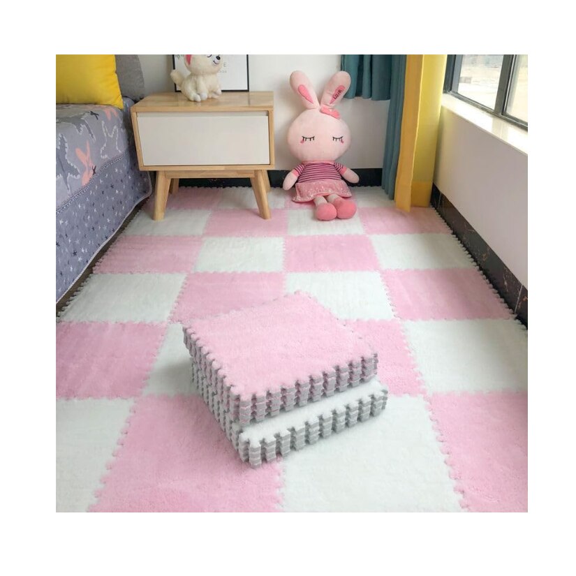 Mocheta Pufoasa, AT PERFORMANCE®, Tip Covor Puzzle, cu Spuma 30×30 cm ...