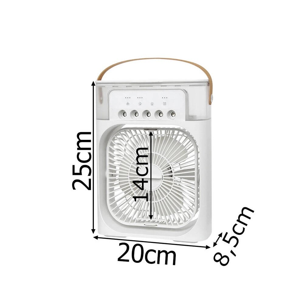 Mini ventilator portabil, Zola, 3 in 1, racitor de aer, umidificator ...