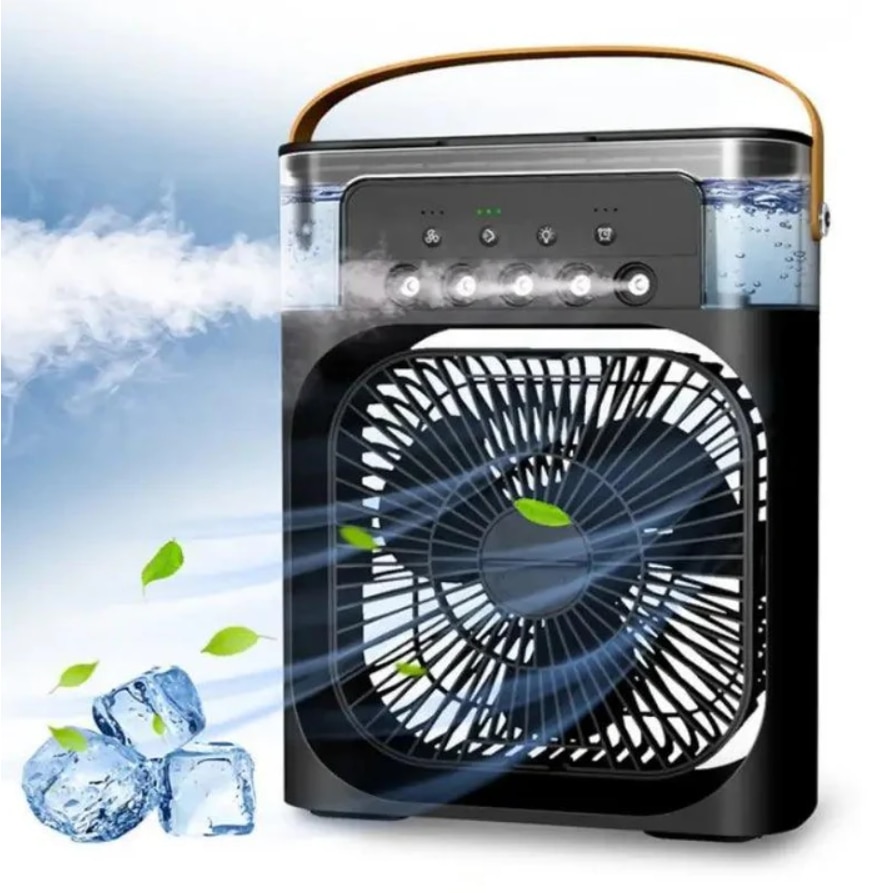 Mini ventilator portabil, Zola, 3 in 1, racitor de aer, umidificator ...