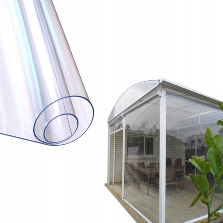 Folie transparenta PVC 1mm, DECORTREND, 1,8m x 30m, pentru sera si ...