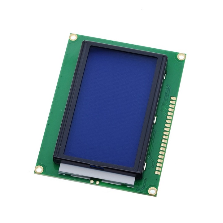 Display LCD 128X64 caractere Arduino cu afisaj albastru, ST7920 - eMAG.ro