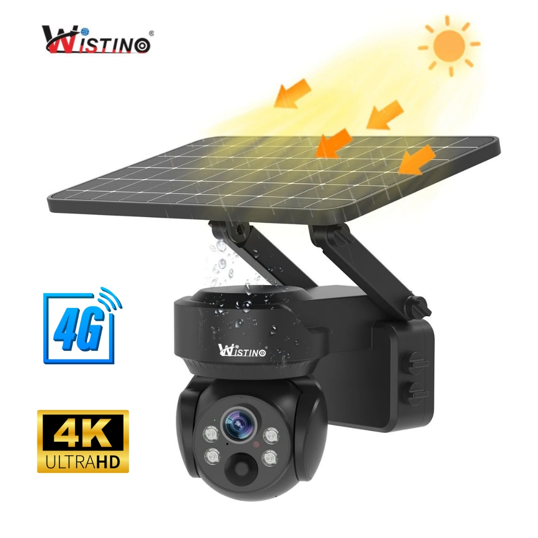 Camera de Supraveghere Solara 4G Cartela SIM, 5MP, Panou Solar, Control ...