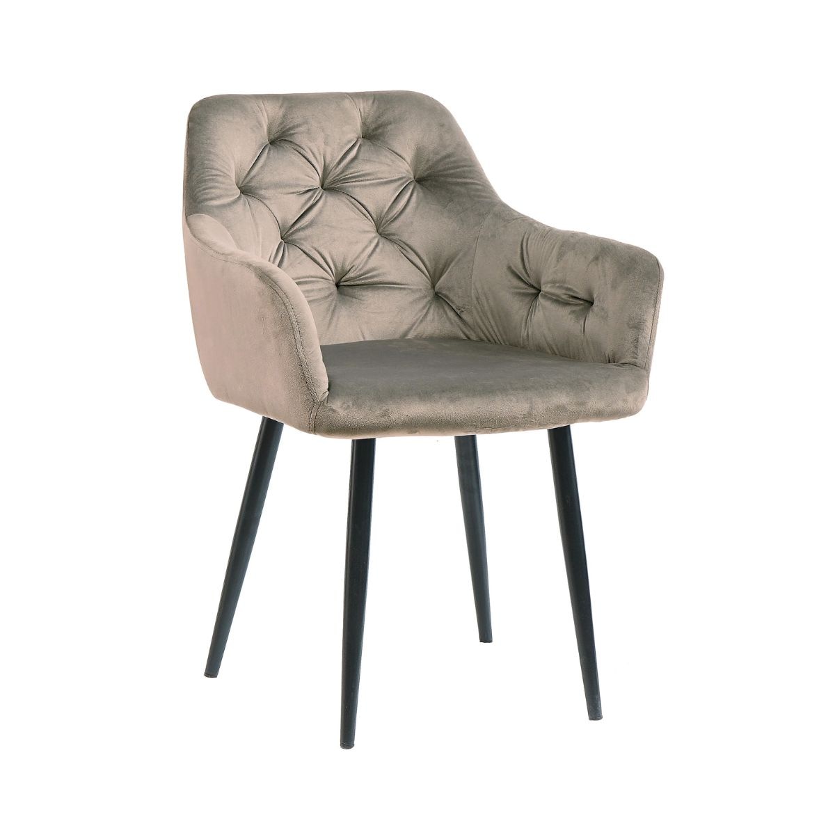 Scaun tip fotoliu, living/dining, tapiserie catifea, cadru metalic, fix ...