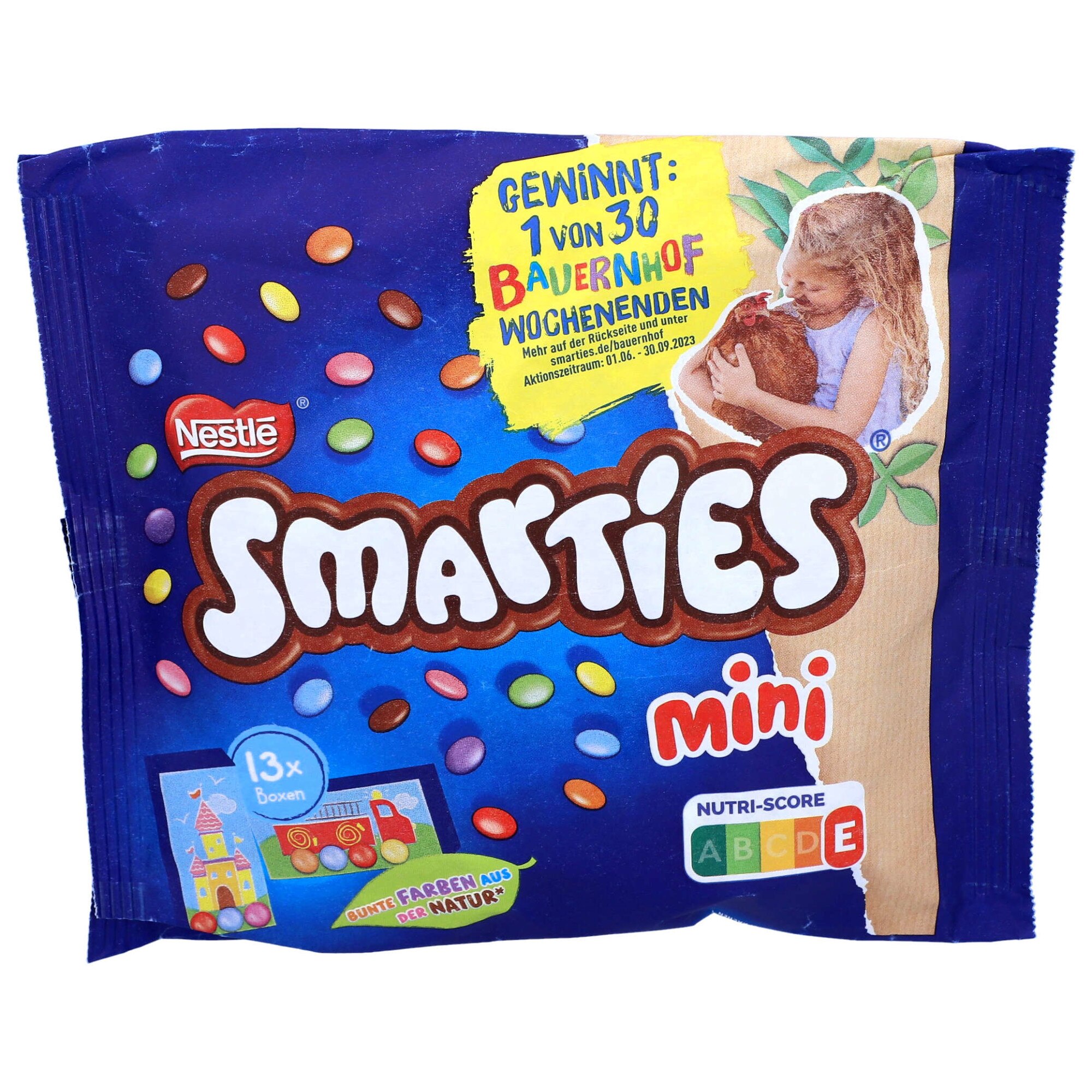 Bomboane de ciocolata cu lapte Smarties Mini pachete, 187g, 13 buc ...