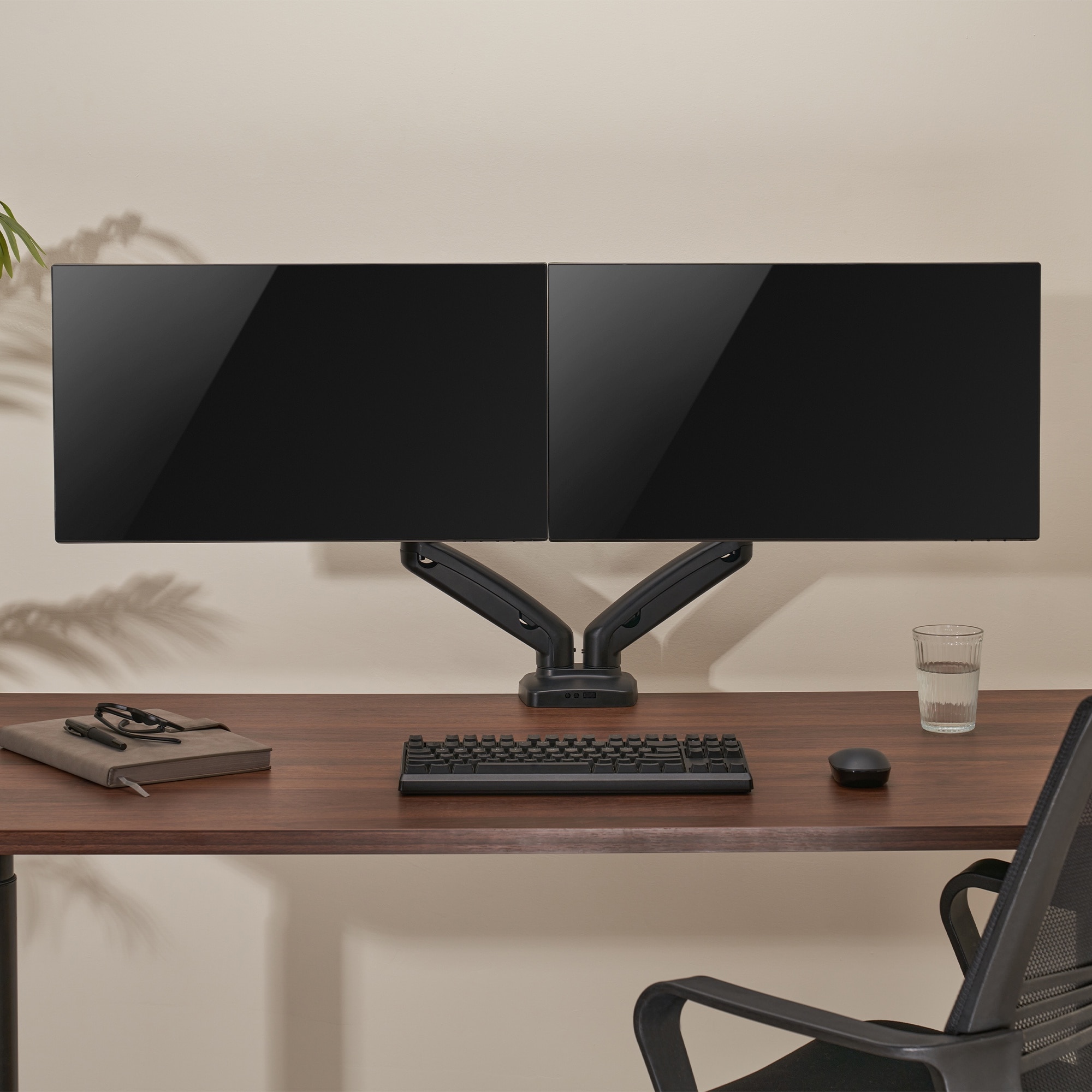 Suport 2 monitoare 17-32" inch, Brat dublu Reglabil Asistat StableDesk ...