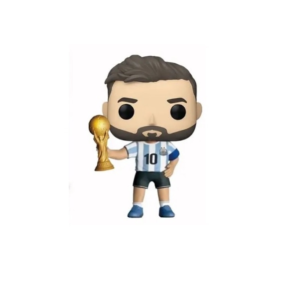 Figurina Funko POP! Lionel Messi cu Trofeu, 12cm - eMAG.ro