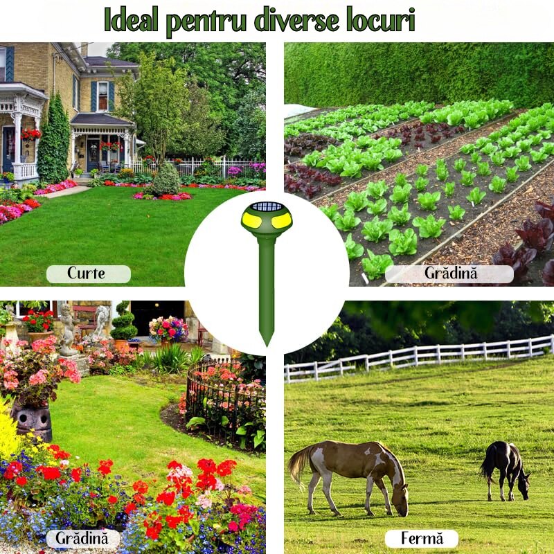 Aparat cu Ultrasunete / Vibratii Anti cartite, soareci de pamant ...