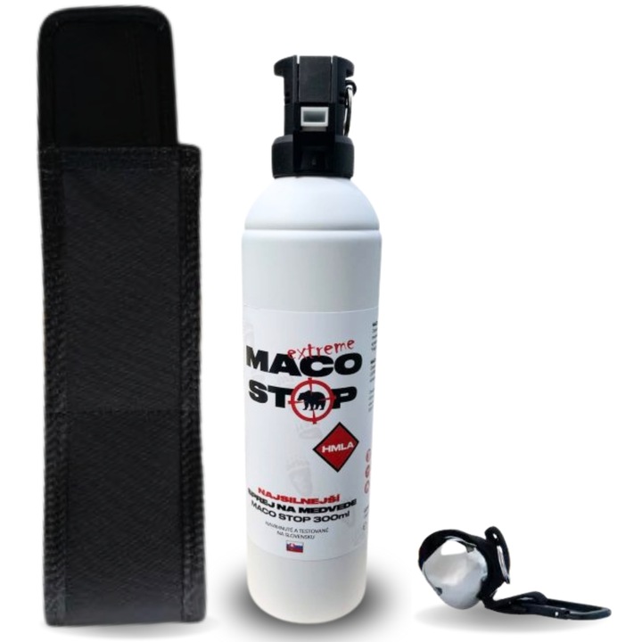 MACO STOP Set impotriva ursilor 300 ml - Spray URS autoaparare + clopot ...