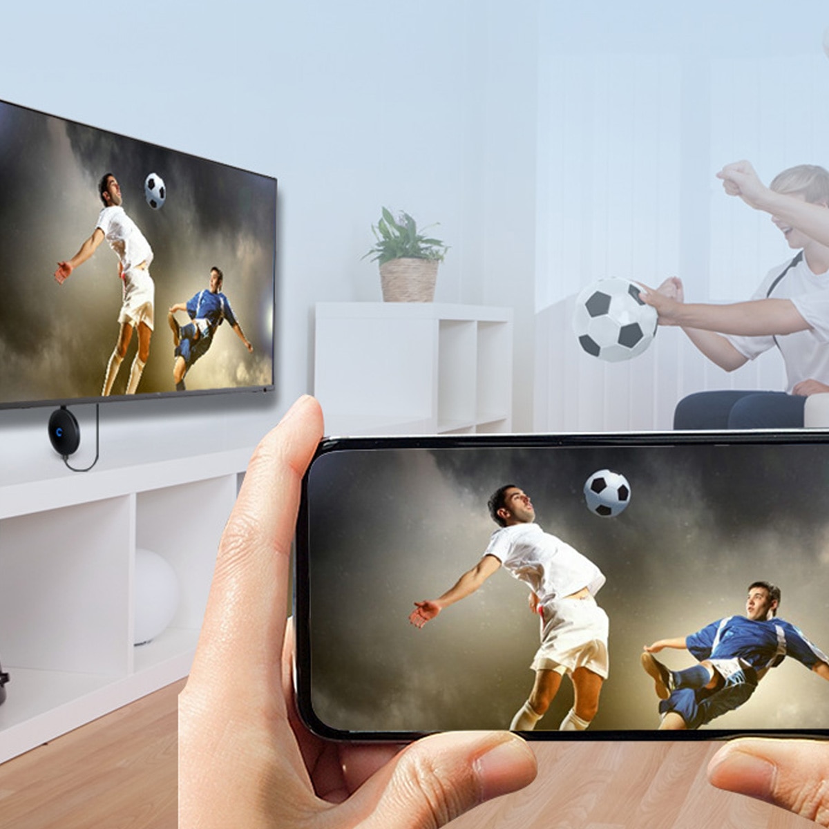 Adaptor wireless display Tovbmup G12, 4K, HDR, suport Airplay/Miracast ...