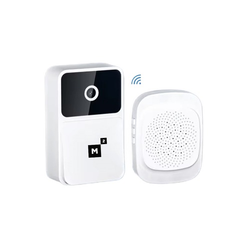 Sonerie fara fir/wireless METRU PATRAT, interfon cu camera si apel ...