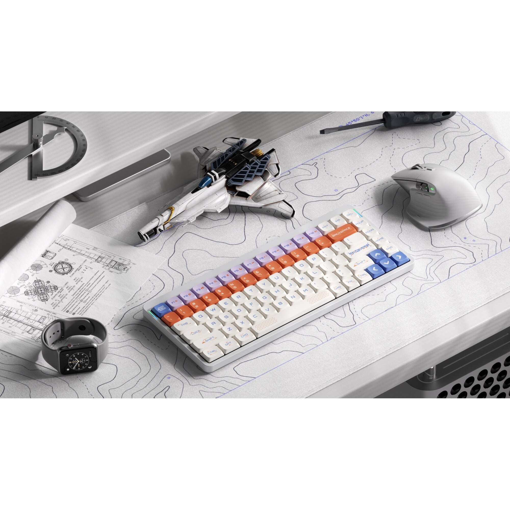 Kit taste gaming Nuphy Space Engineer nSA Keycaps, set complet 117 ...