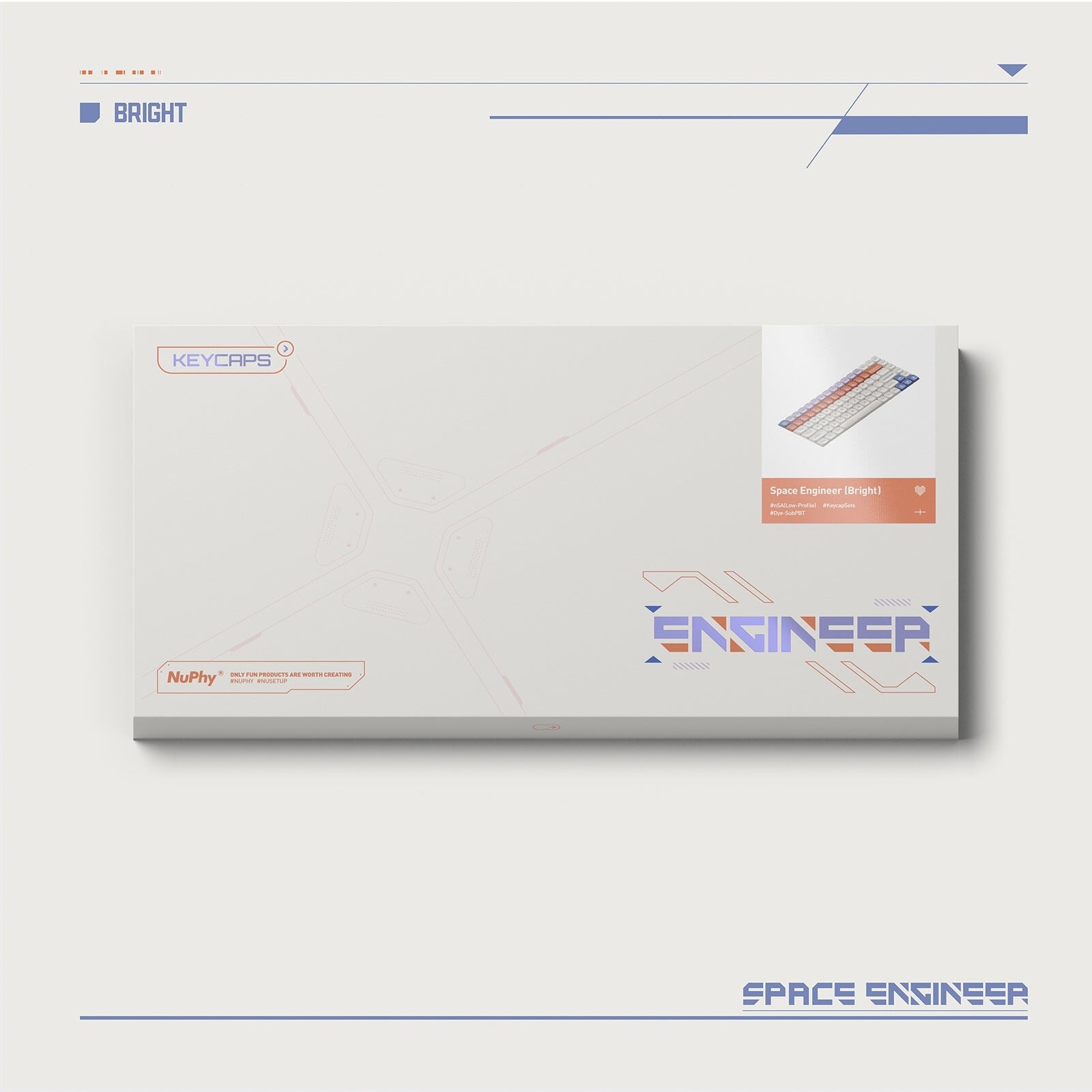 Kit taste gaming Nuphy Space Engineer nSA Keycaps, set complet 117 ...