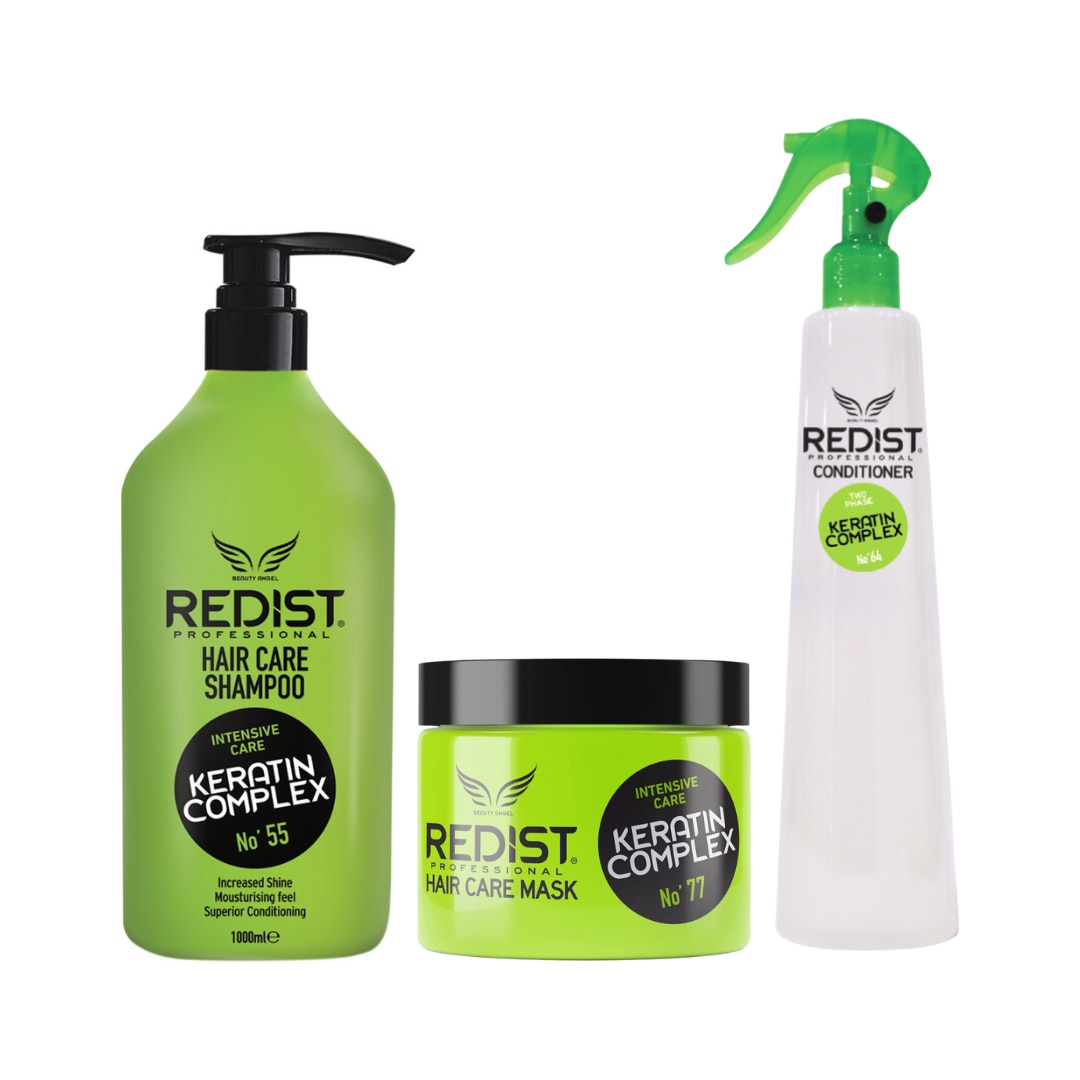 Set Restructurant cu Keratina REDIST ( Sampon 1 L, Masca 500 ml, Balsam ...