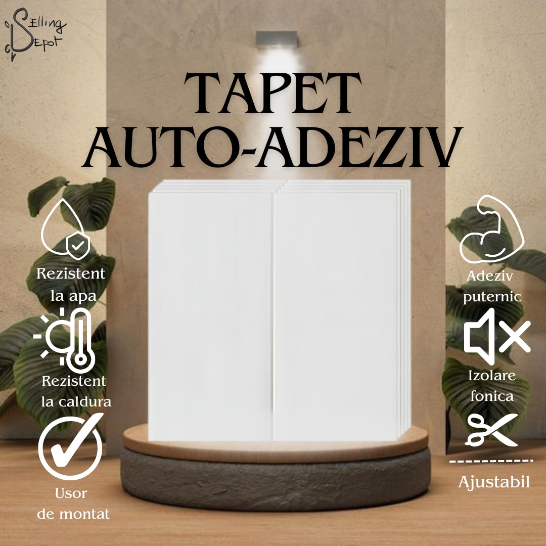 Set 15 x Tapet 3D, Selling Depot®, autoadeziv, Model Placa Dubla ...