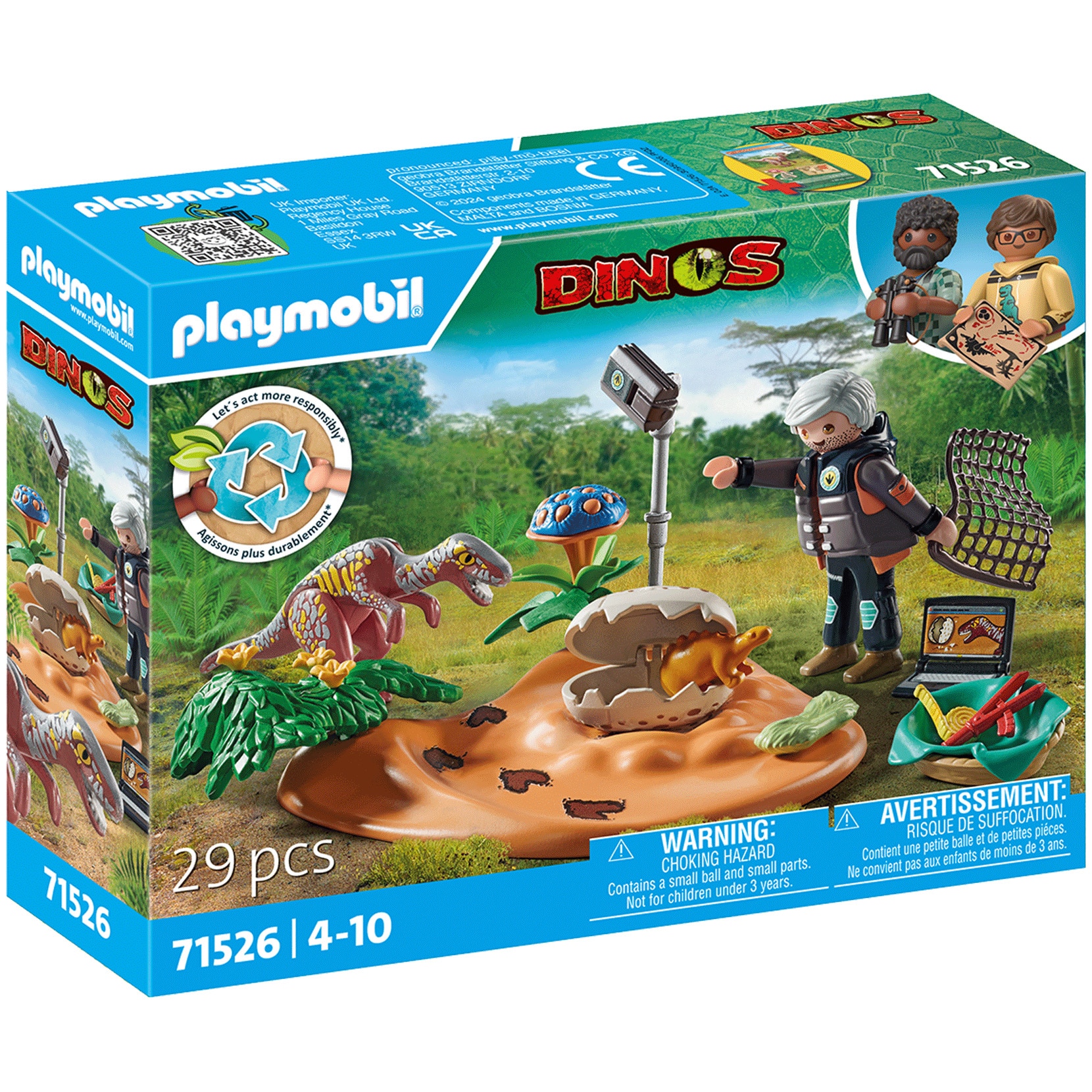 Playmobil Dinos - Cuib de Stegosaurus si hot de oua - eMAG.ro