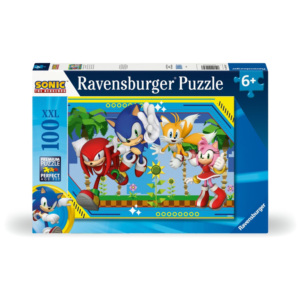 Puzzle Ravensburger XXL - Sonic The Hedgehog, 100 db - eMAG.hu