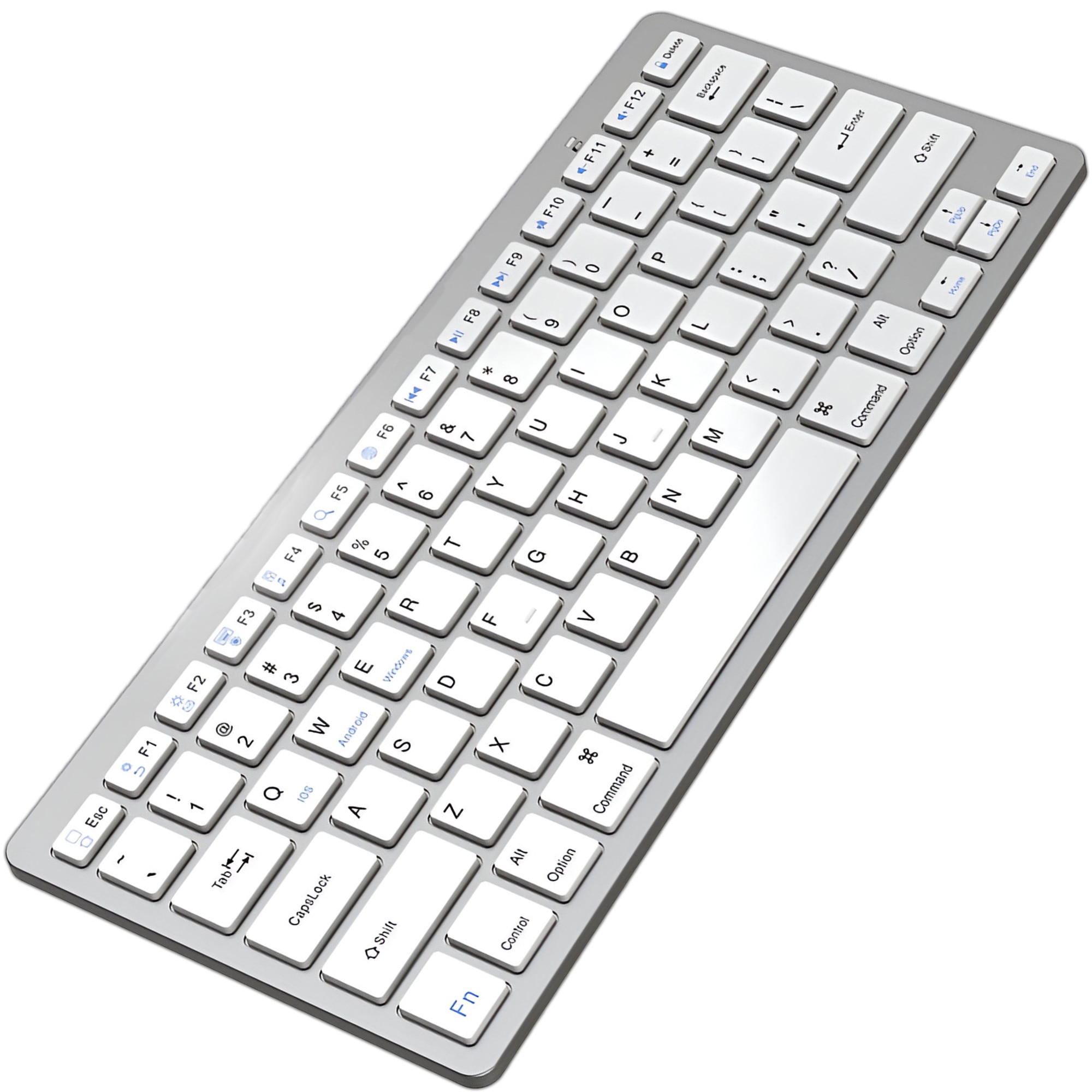 Tastatura Wireless Retoo Ultra Slim, Bluetooth, 12 Taste Functionale ...