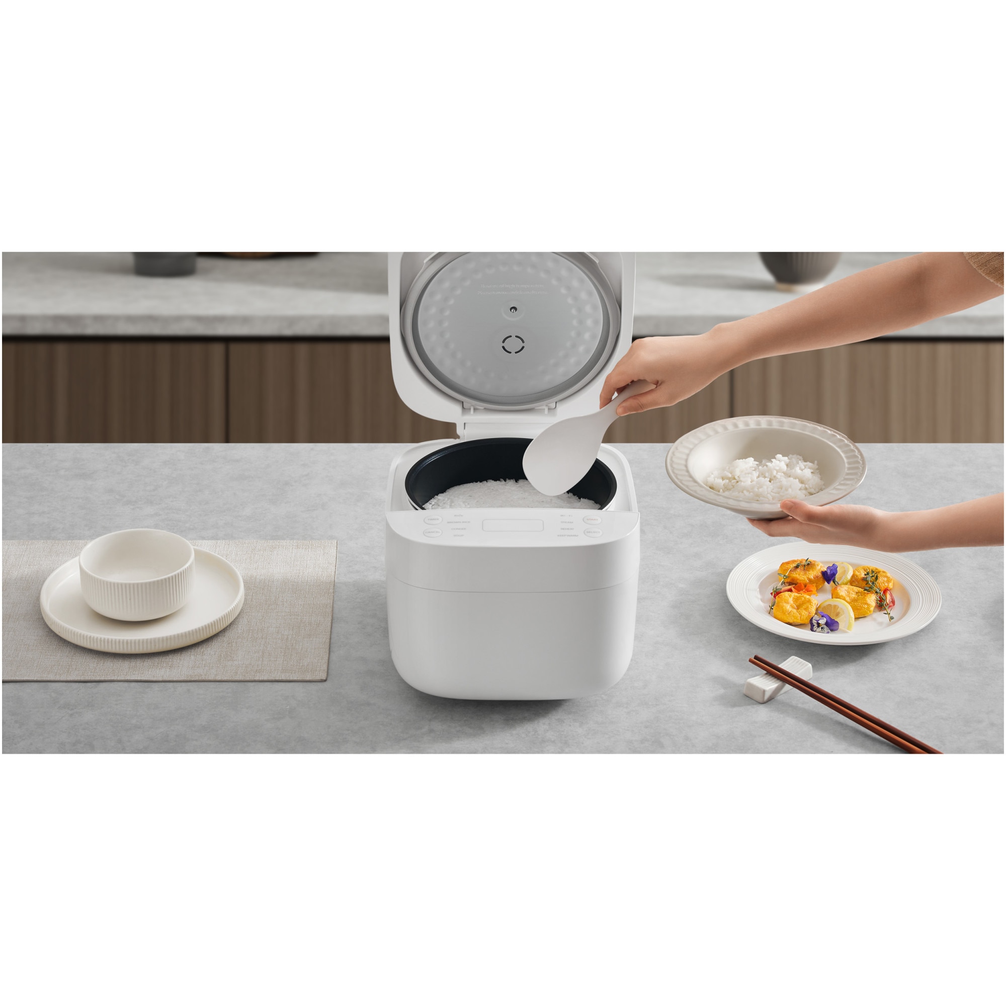 Aparat multifunctional de gatit orez Xiaomi BHR7919EU, 710W, capacitate ...
